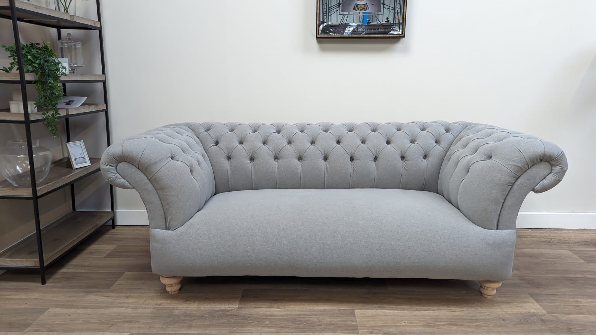 Woburn Medium in Verde Pebble Fabric - Distinctive Chesterfields UK