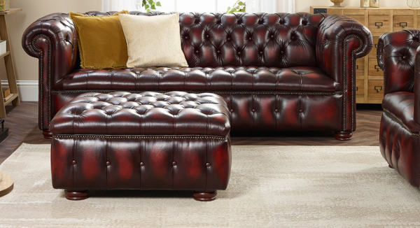 Manhattan Footstool: Distinctive Chesterfields USA